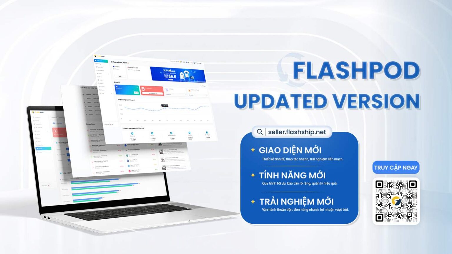 FLASHSHIP VERSION 2 – Trải nghiệm mới dành cho cộng đồng seller POD